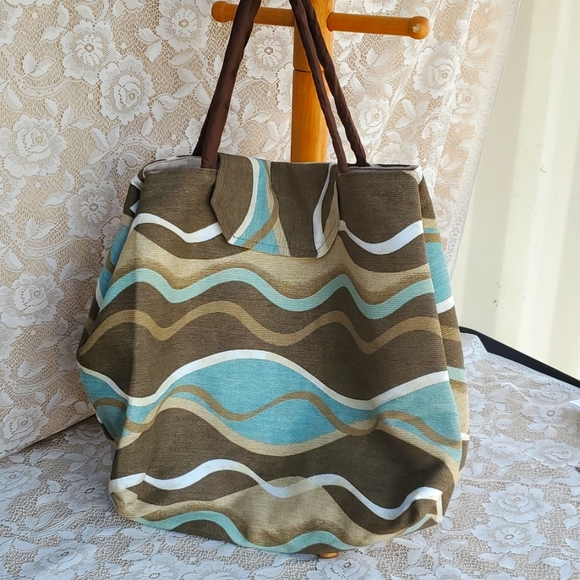 Hand Crafted | Bags | Handmade Tote Bag Heavy Duty Fabric Slip Pockets ...